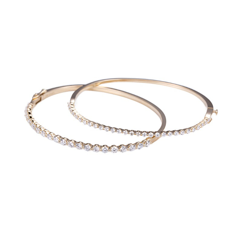 Floating Diamond Bangle – SHAMIN DIAMONDS