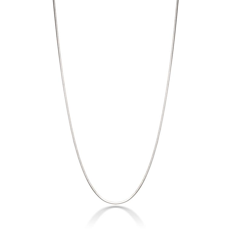 16 Inch Platinum Snake Chain – SHAMIN DIAMONDS